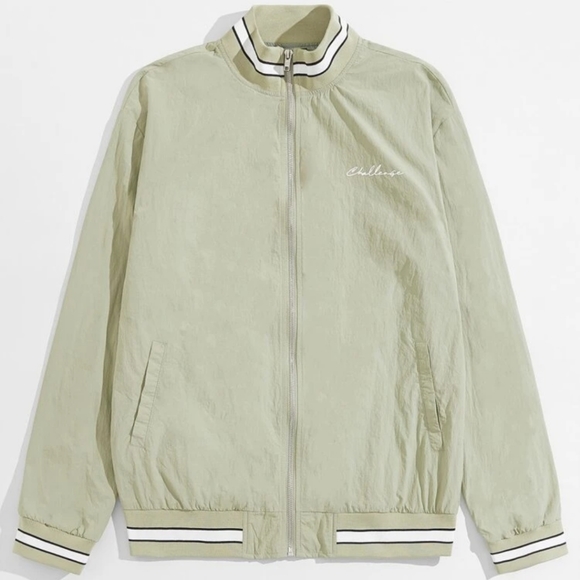 SHEIN | Jackets & Coats | Sage Green Bomber Jacket | Poshmark